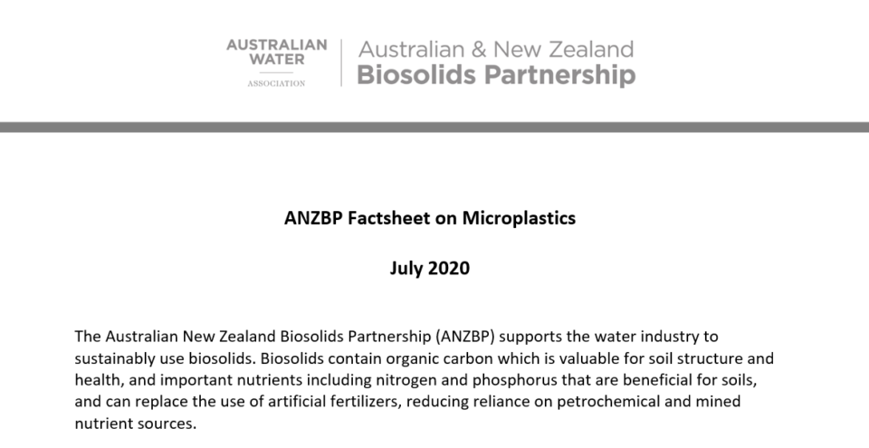 Factsheet - Biosolids